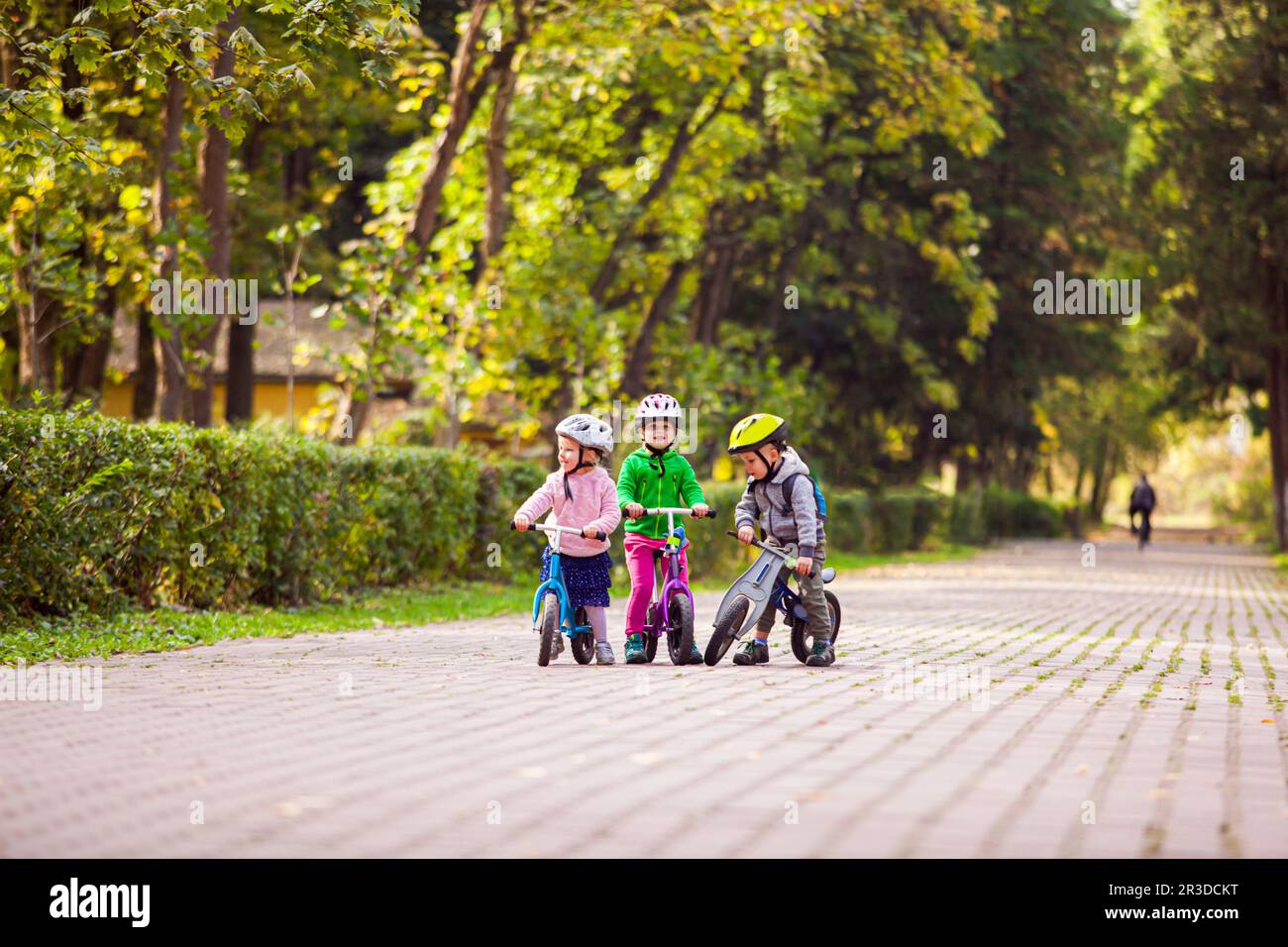Kids striving to win while cycling competition Stock Photo - Alamy
