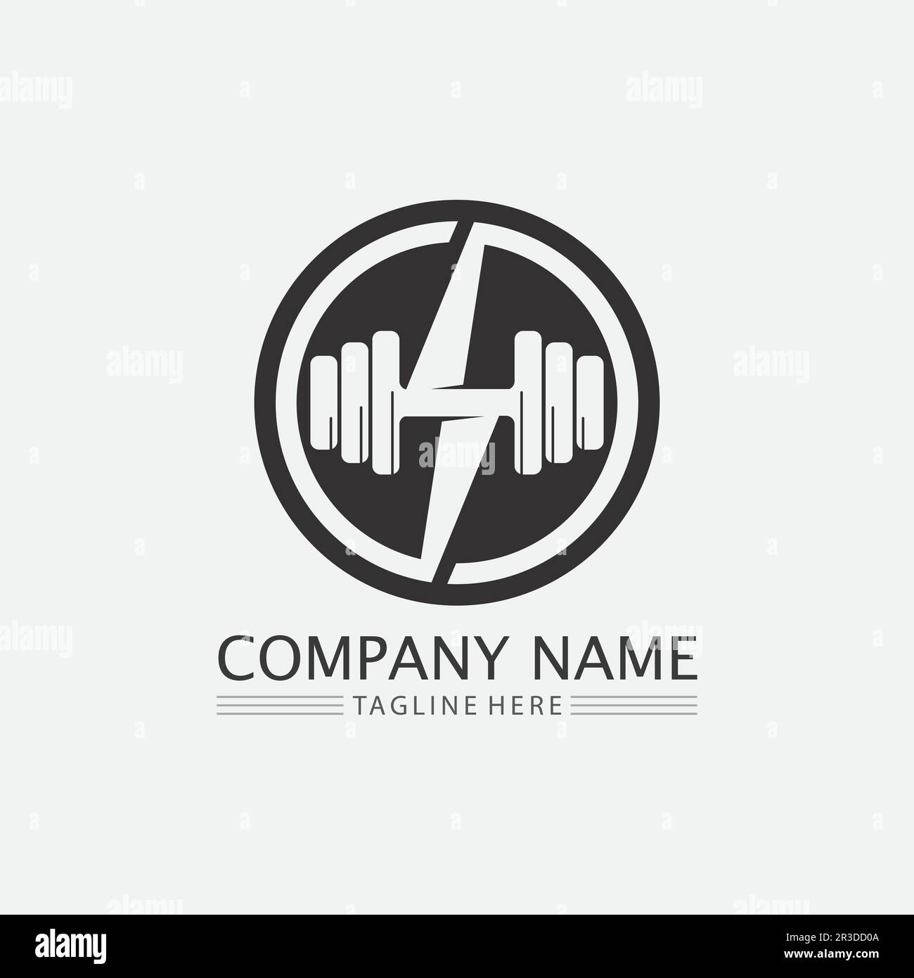 GYM Vector object and Icons for Sport Label, Gym Badge, Fitness Logo ...
