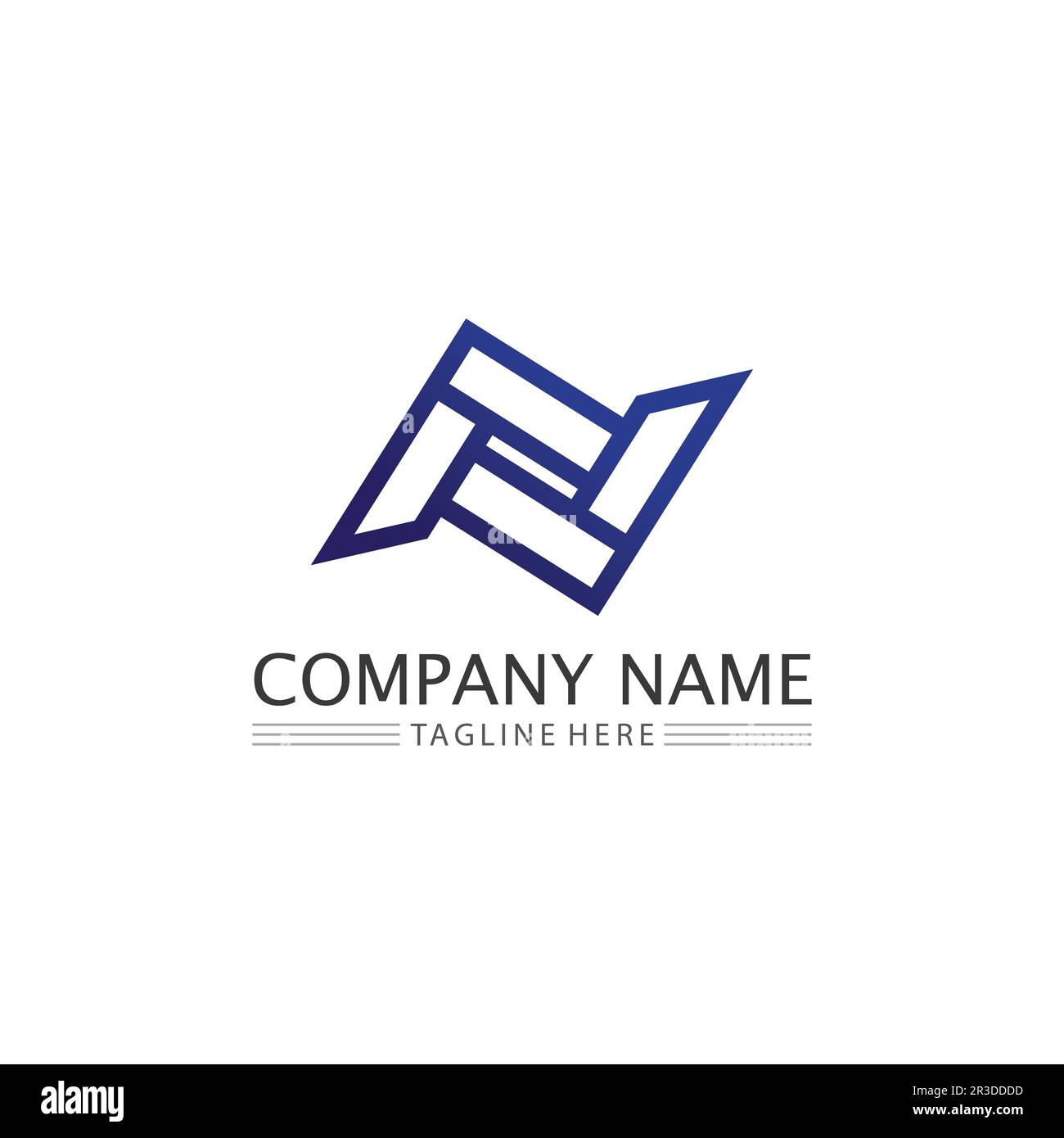 N letter and logo font company logo business and letter initial N ...