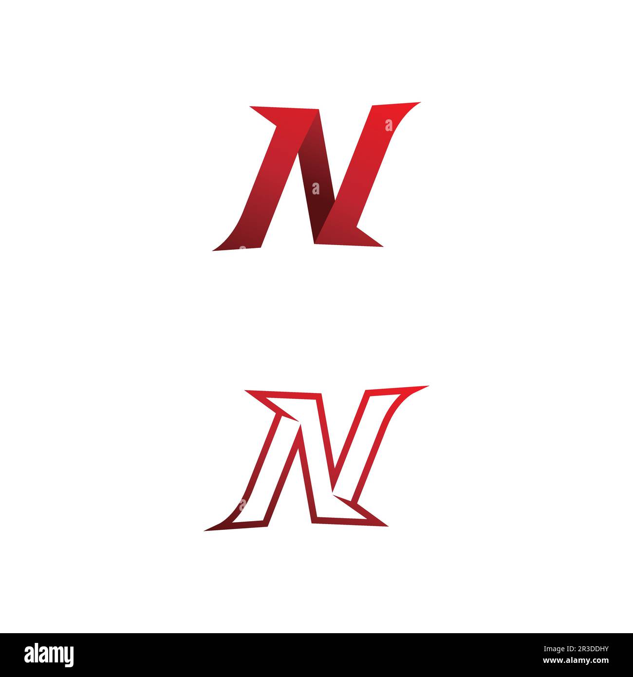N letter and logo font company logo business and letter initial N ...