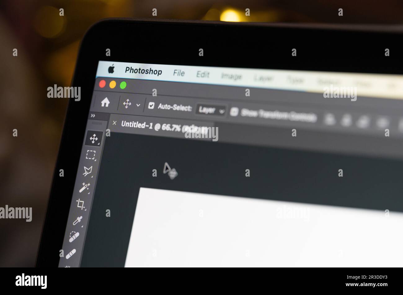 New york, USA - April 7, 2023: Creating new file in Adobe photoshop on ... New york, USA - April 7, 2023: Creating new file in Adobe photoshop on ...