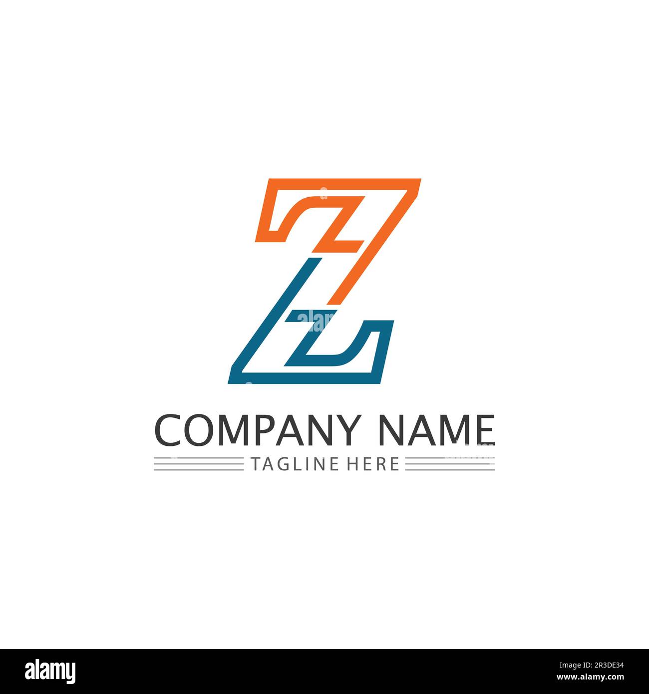 Z letter and font Z logo design vector identity illustration Stock ...
