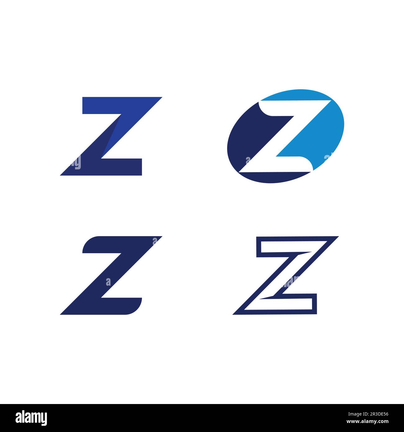 Z letter and font Z logo design vector identity illustration Stock ...