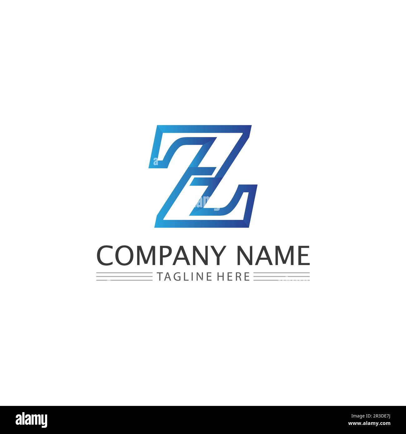 Z letter and font Z logo design vector identity illustration Stock ...