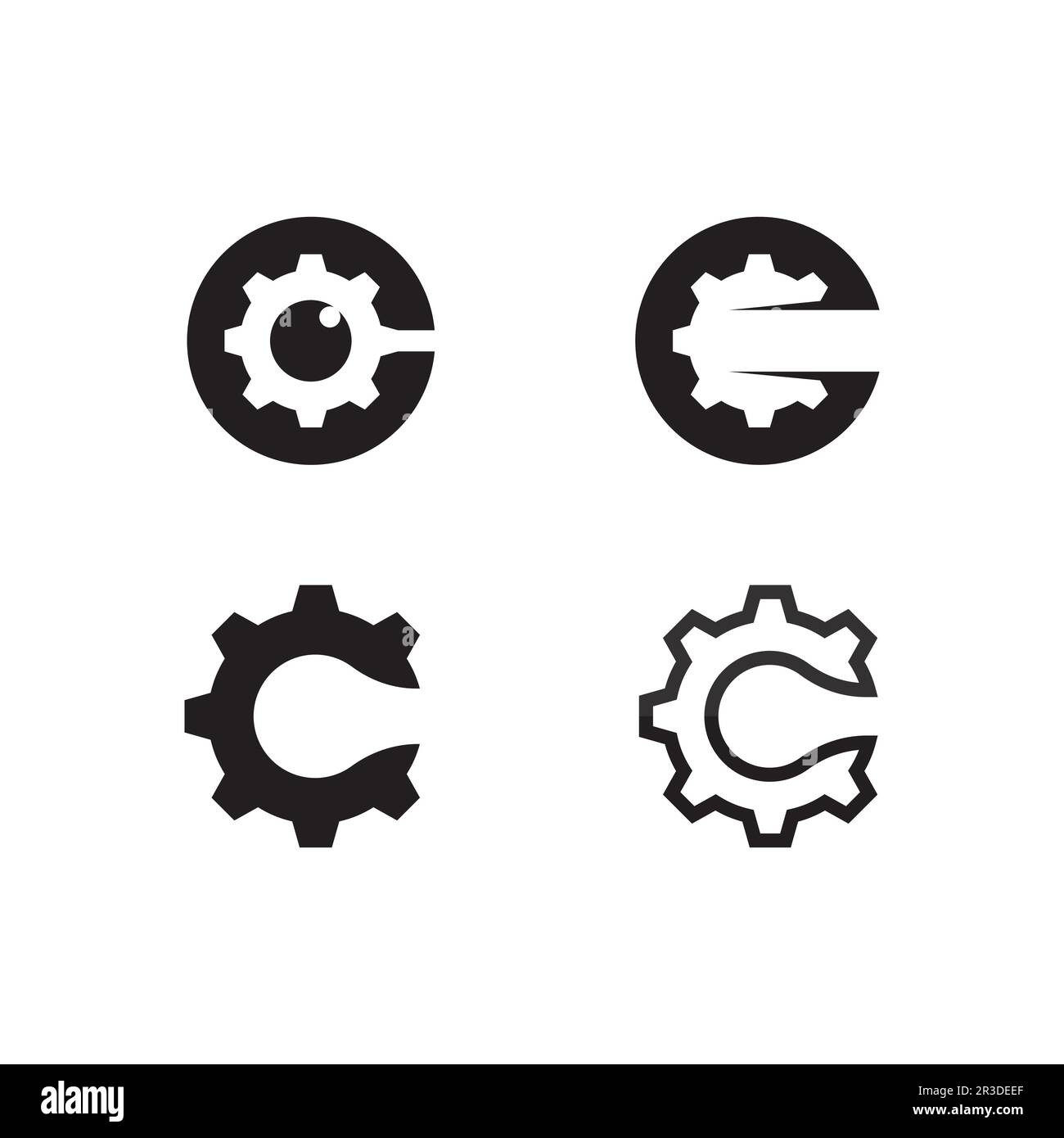Logo letter c vector vectors hi-res stock photography and images - Alamy