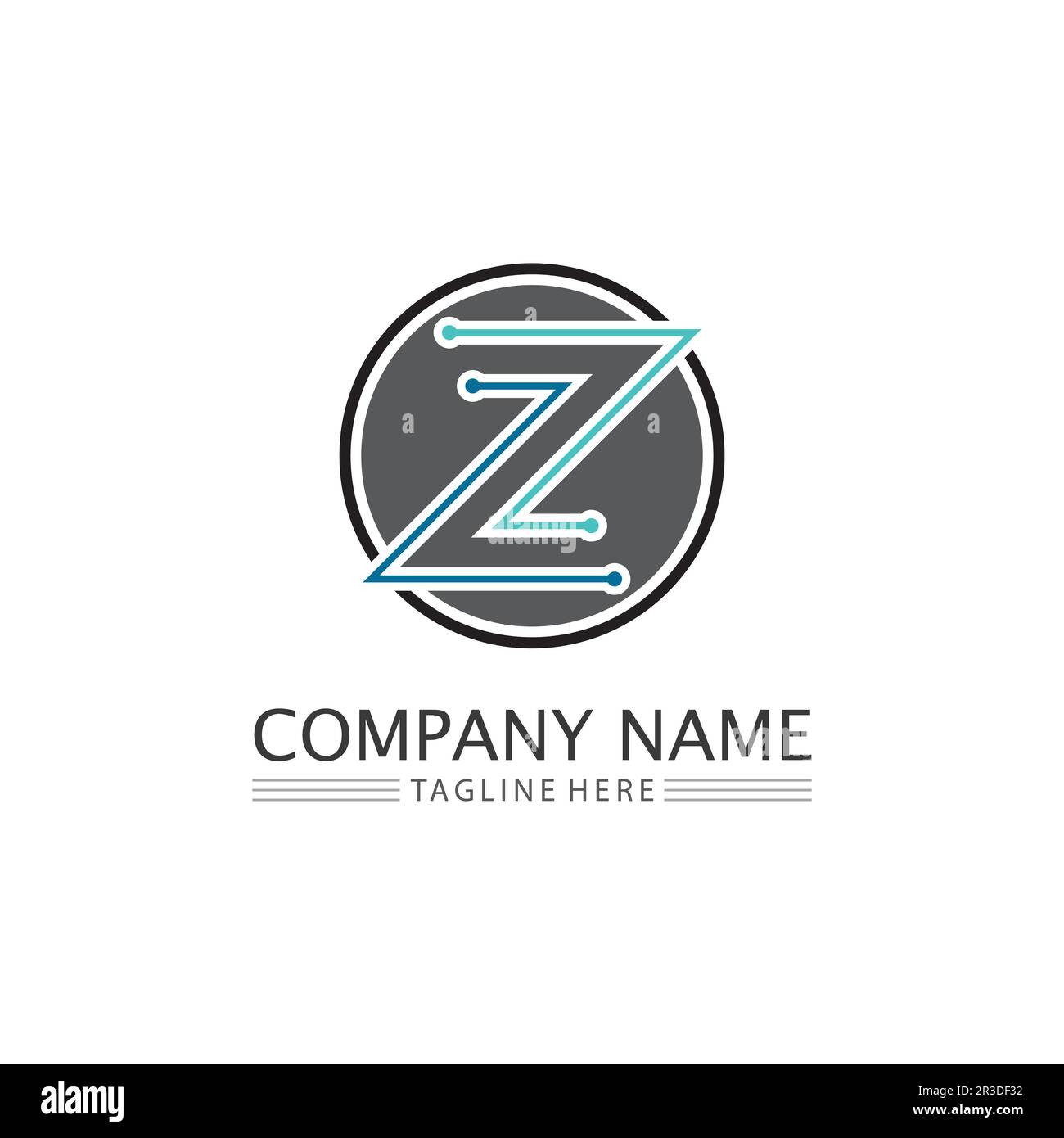 Z letter and font Z logo design vector identity illustration Stock ...
