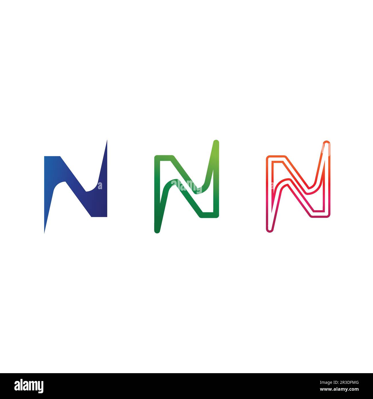 N letter and logo font company logo business and letter initial N ...