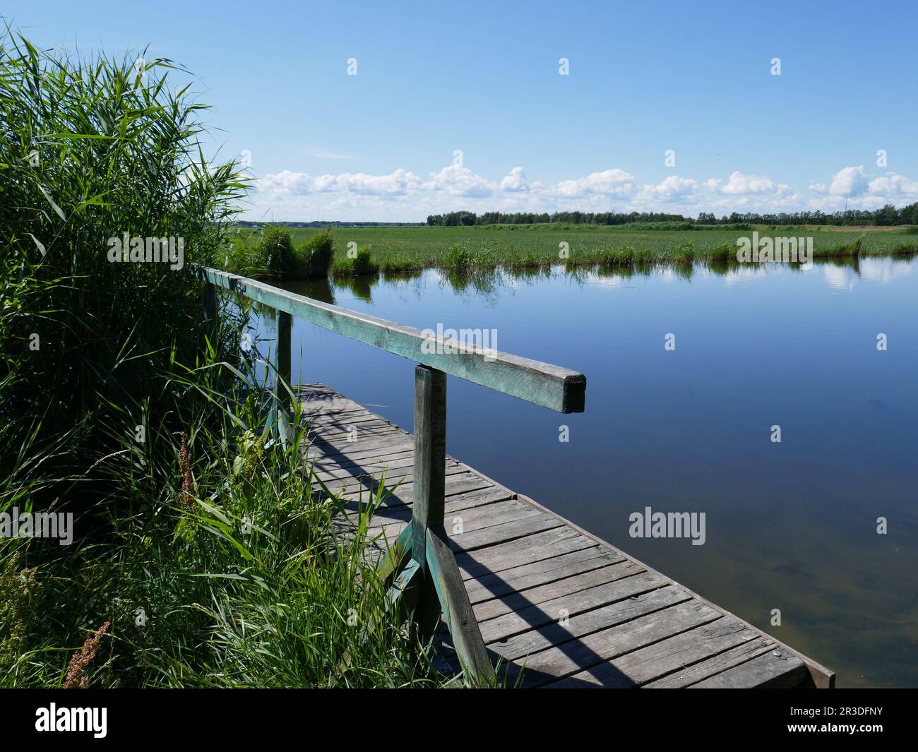 Wooden footbridge on the Swina Delta Stock Photo - Alamy