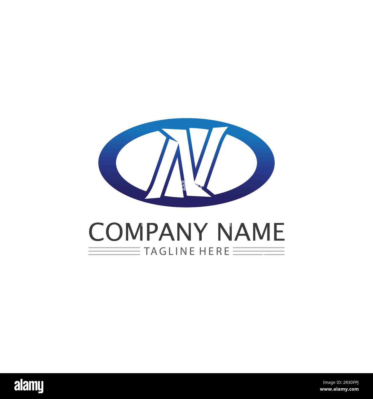 N letter and logo font company logo business and letter initial N ...
