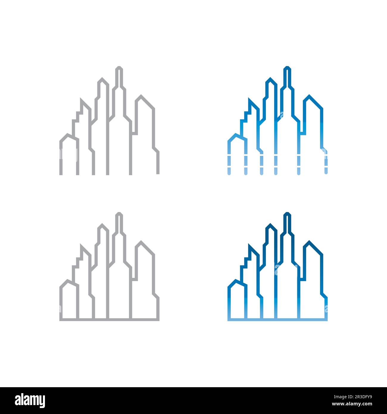 Real estate and home buildings vector logo icons template Stock Vector ...