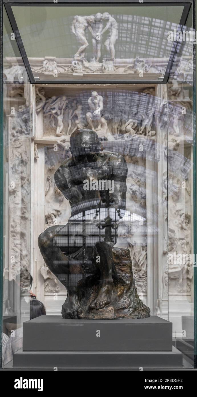 Paris, France - 05 18 2023: Orsay Museum. Sculpture The Thinker and The ...