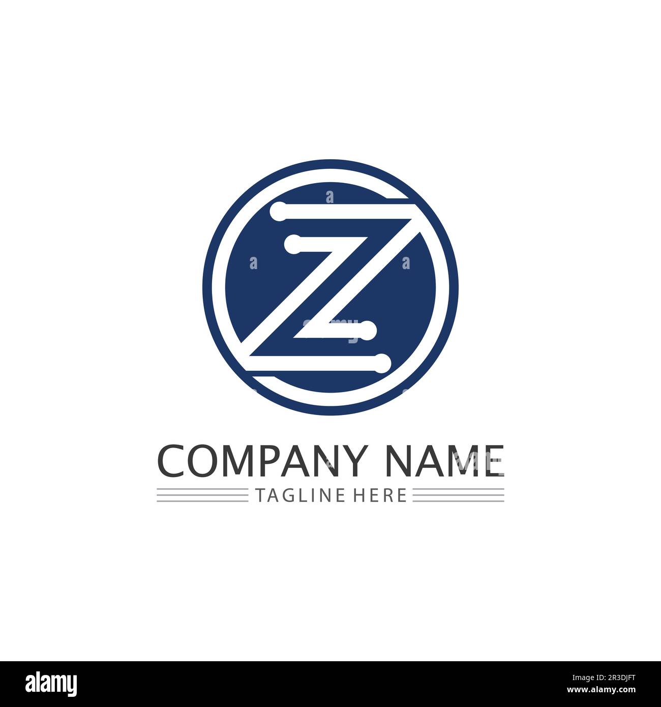 Z letter and font Z logo design vector identity illustration Stock ...