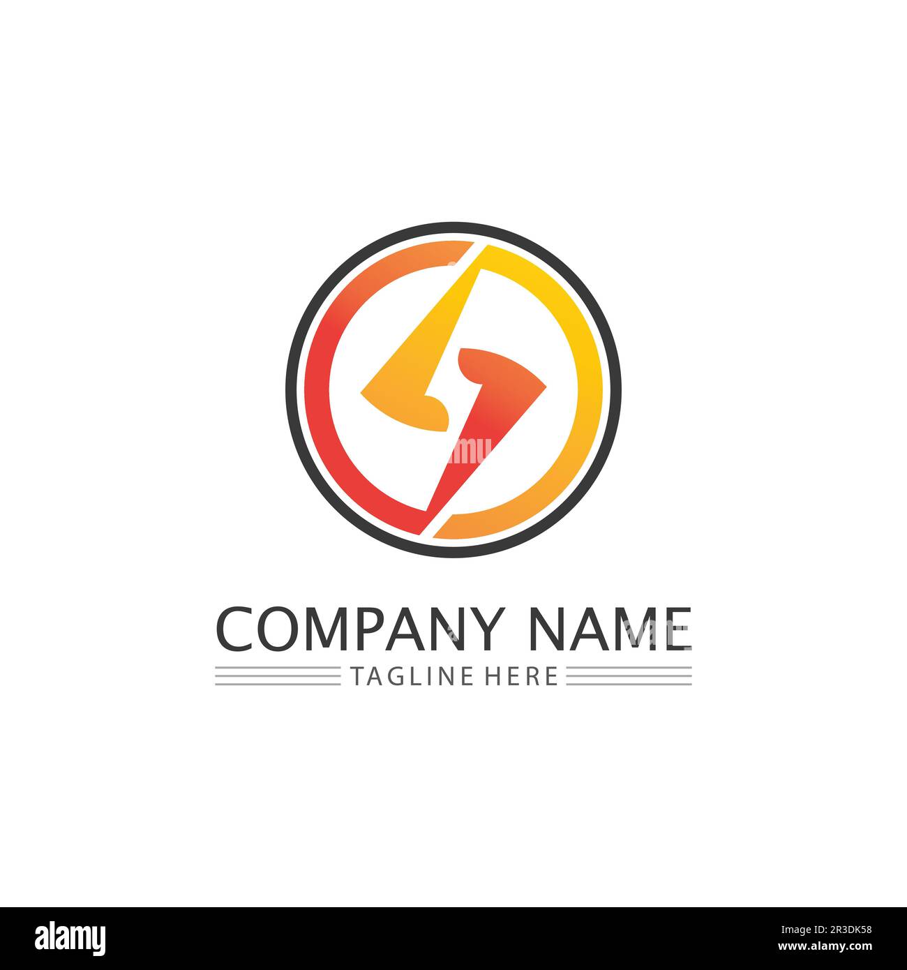 the power vector, flash ogo and thunderbolt and icon electricity ...