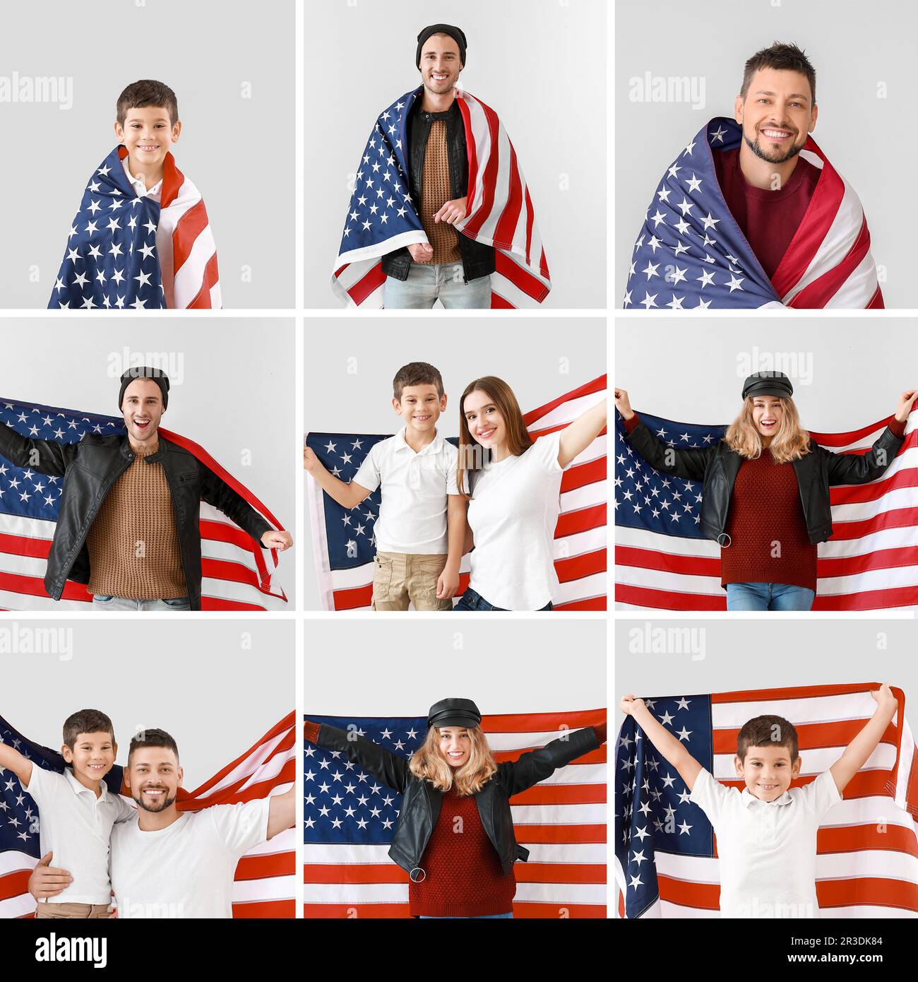 Collage people national flags hi-res stock photography and images - Alamy