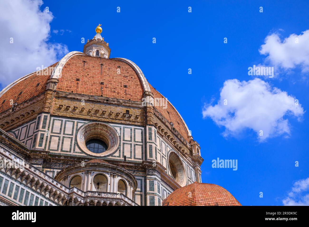 Cathedral of Santa Maria del Fiore in Florence, Italy: detail view of ...