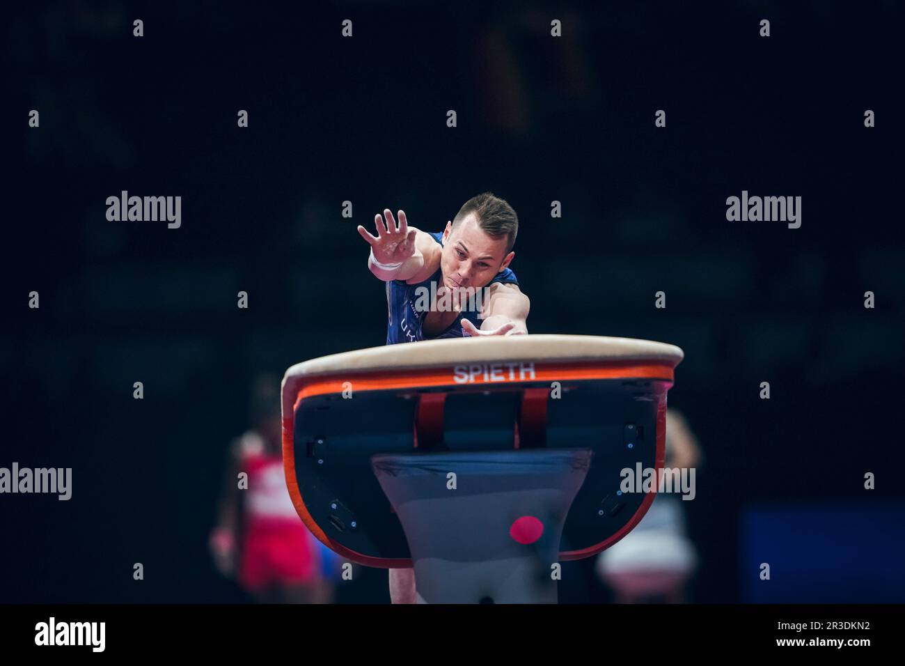 Íhor Radivílov participating in the 2022 Munich European Gymnastics ...