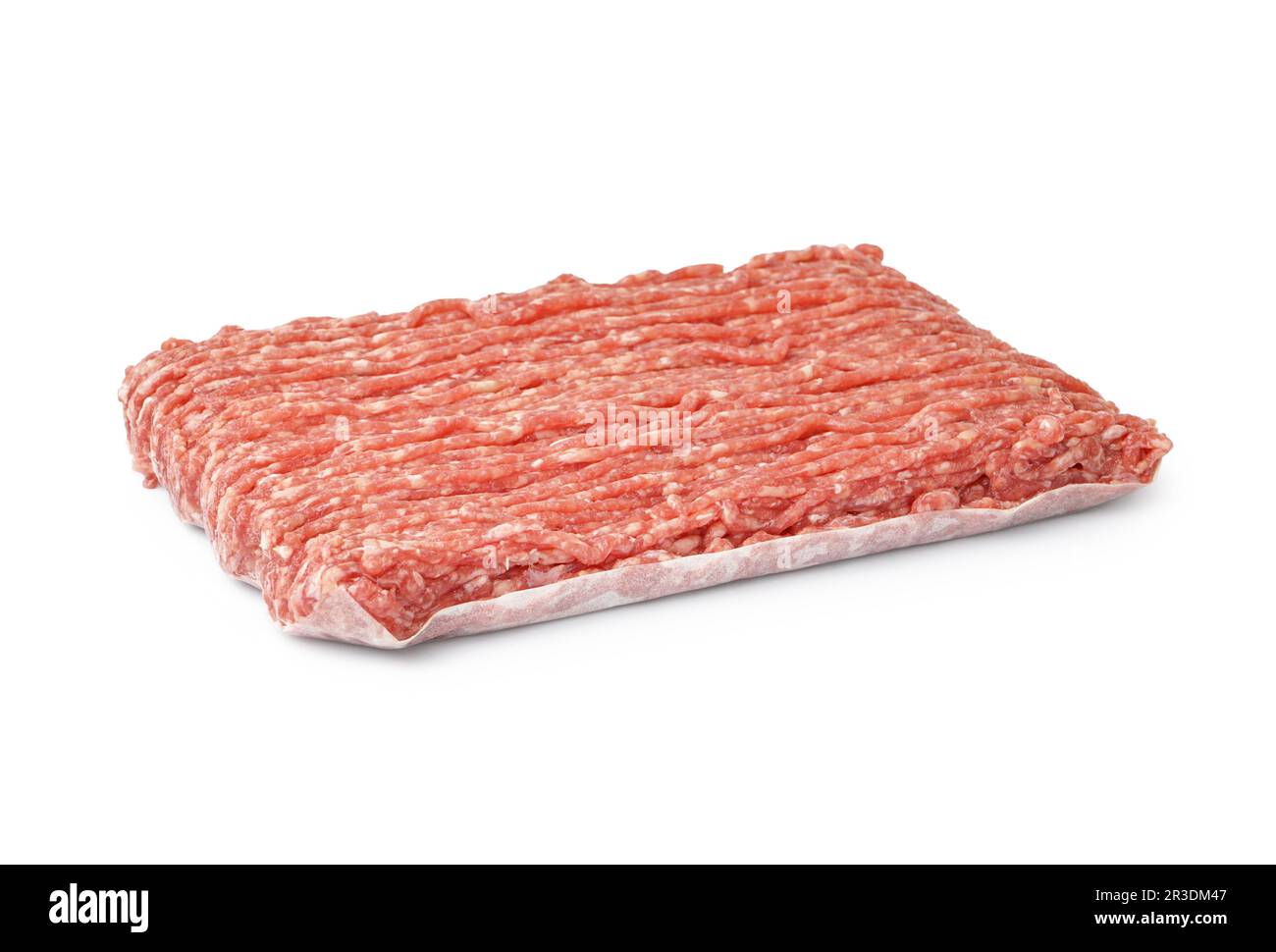 Fresh minced meat isolated on white background Stock Photo - Alamy