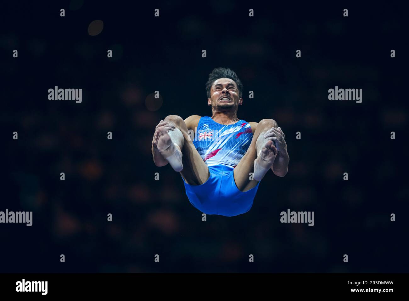 Jake Jarman participating in the 2022 Munich European Gymnastics ...