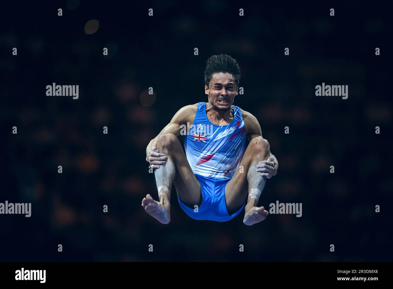 Jake Jarman participating in the 2022 Munich European Gymnastics ...