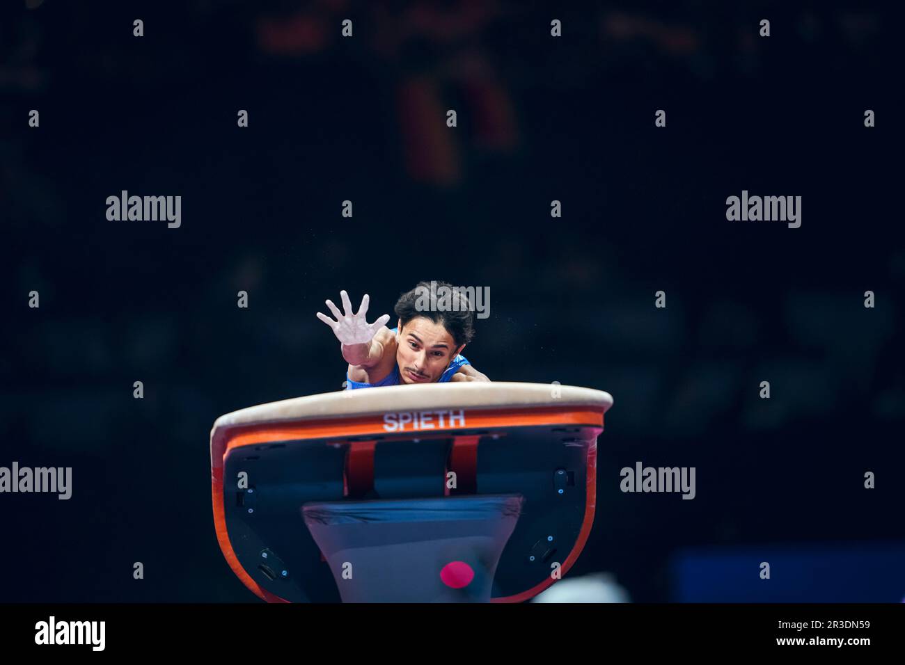 Jake Jarman participating in the 2022 Munich European Gymnastics ...