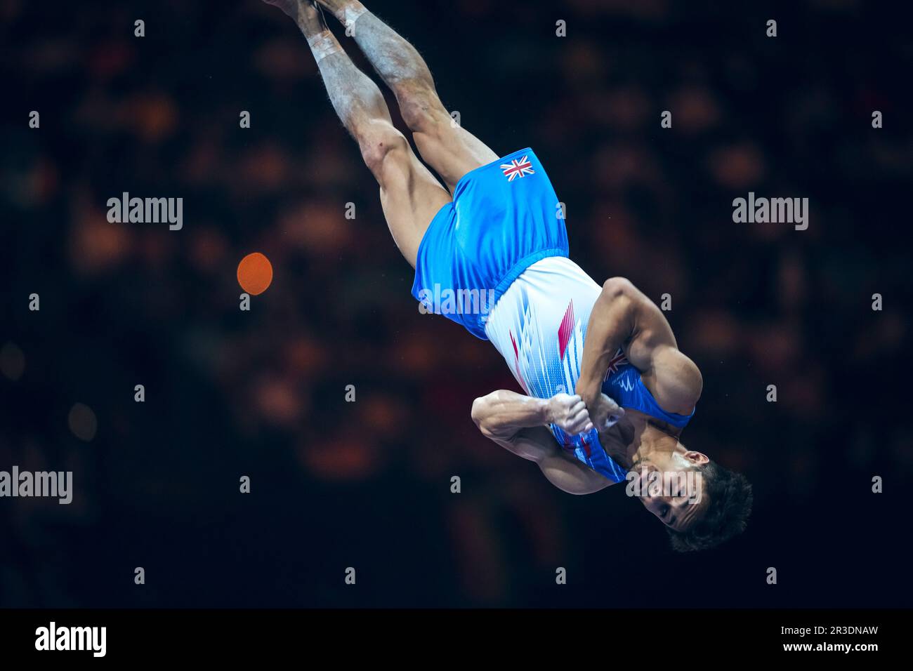 Jake Jarman participating in the 2022 Munich European Gymnastics ...