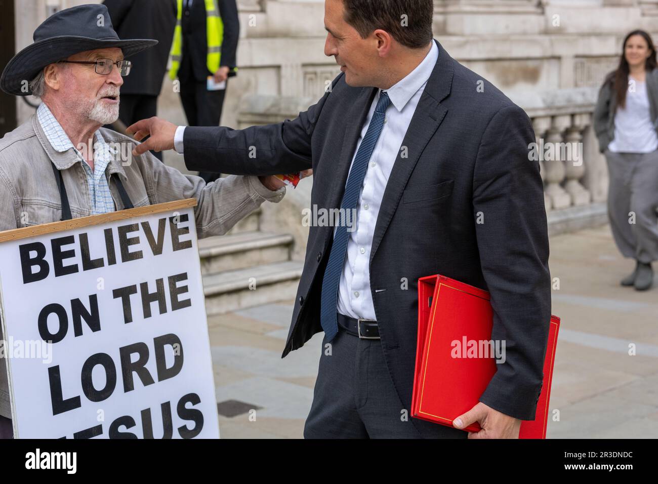 London, UK. 23rd May, 2023. London UK Johnny Mercer, Veterans Minister ...