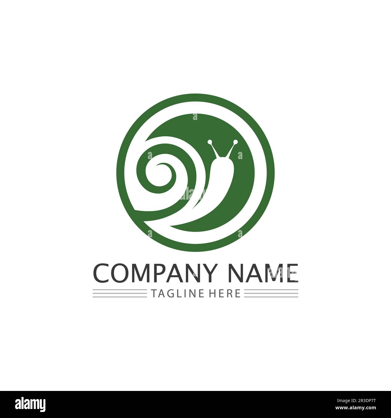 Snail logo hi-res stock photography and images - Alamy