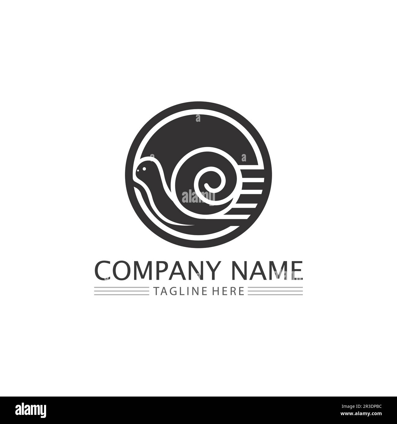Snail logo hi-res stock photography and images - Alamy