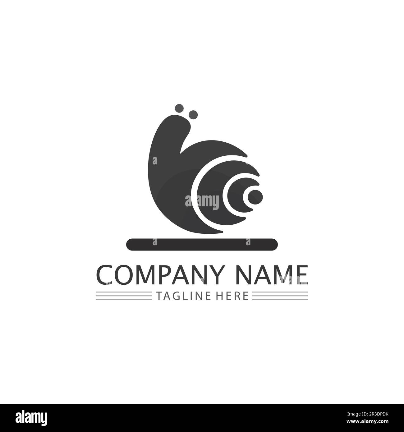 Snail logo hi-res stock photography and images - Alamy