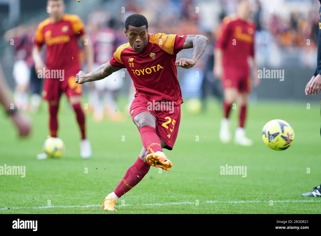 Georginio Wijnaldum of AS Roma during the Serie A match between AS Roma ...