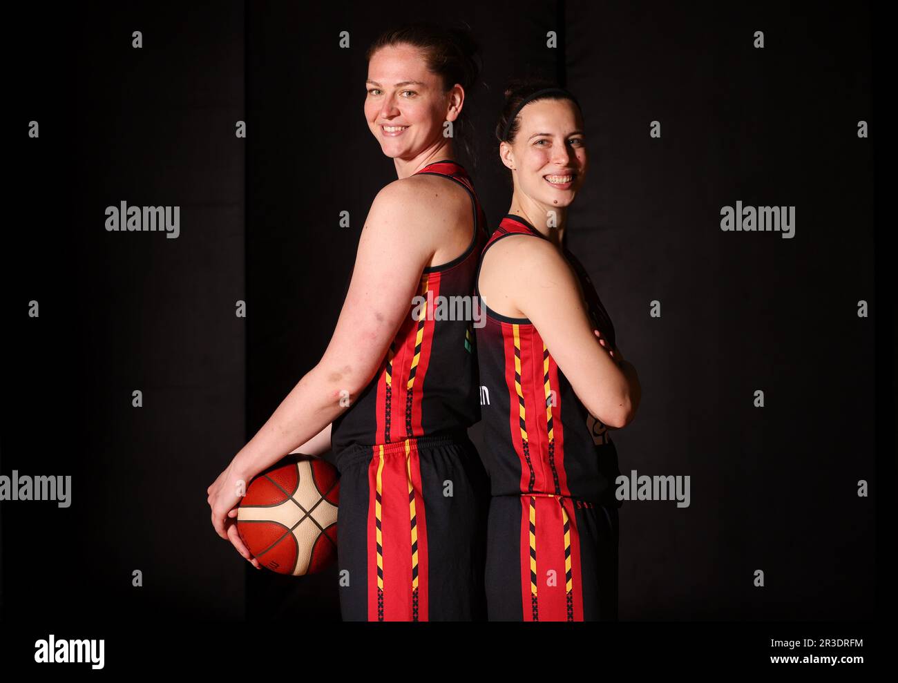 Wilrijk, Belgium. 23rd May, 2023. Belgium's Emma Meesseman and Belgium ...