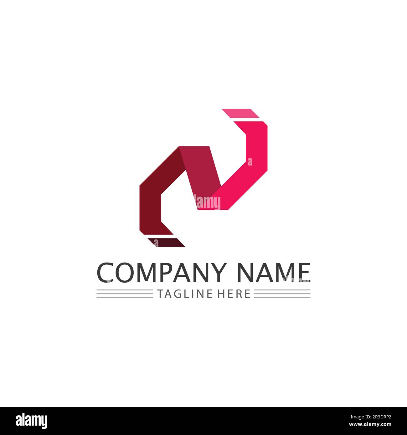 Letter n creative logo Stock Vector Images - Alamy
