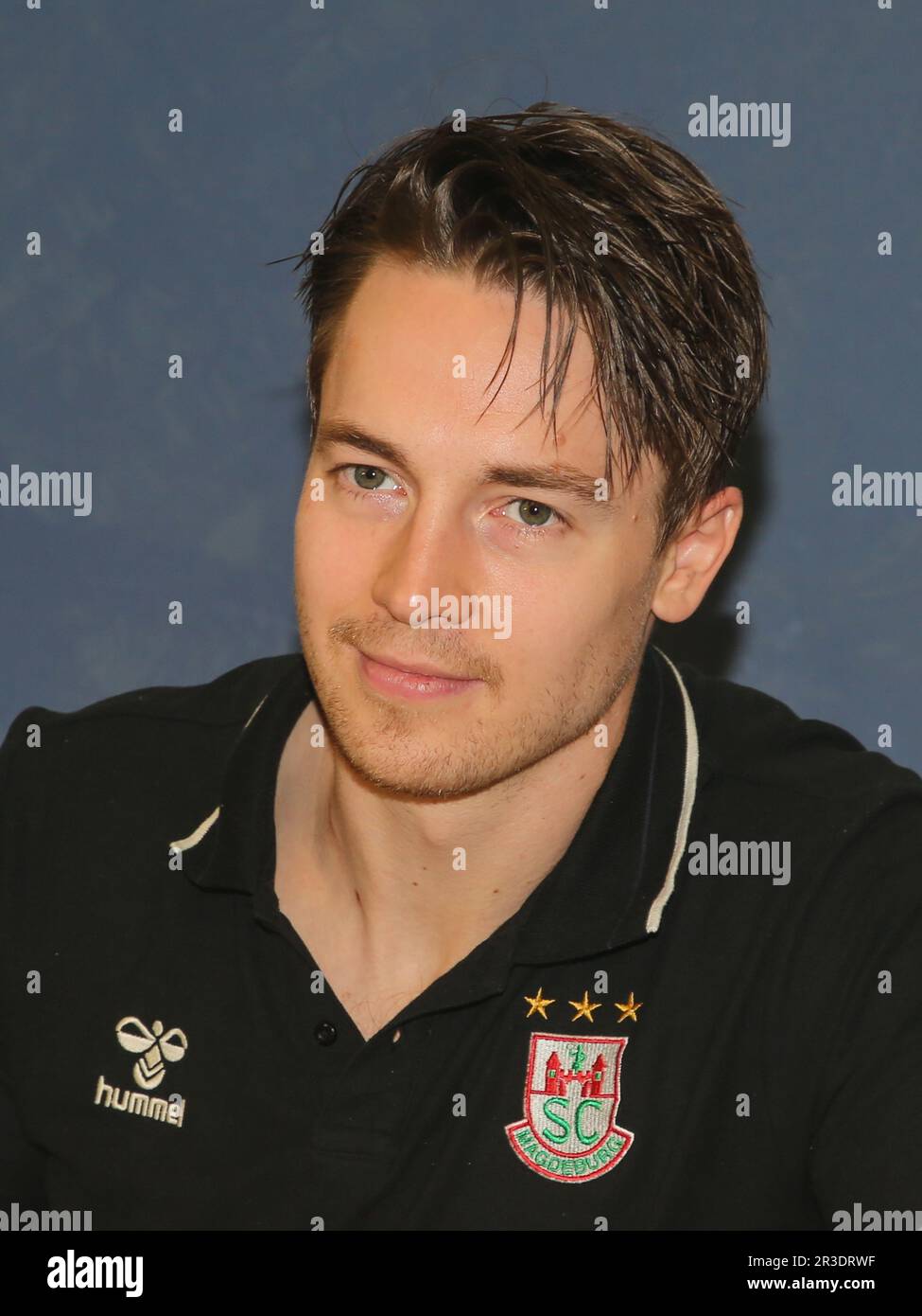 Danish handball player Michael Damgaard SC Magdeburg HBL Liqui Moly ...