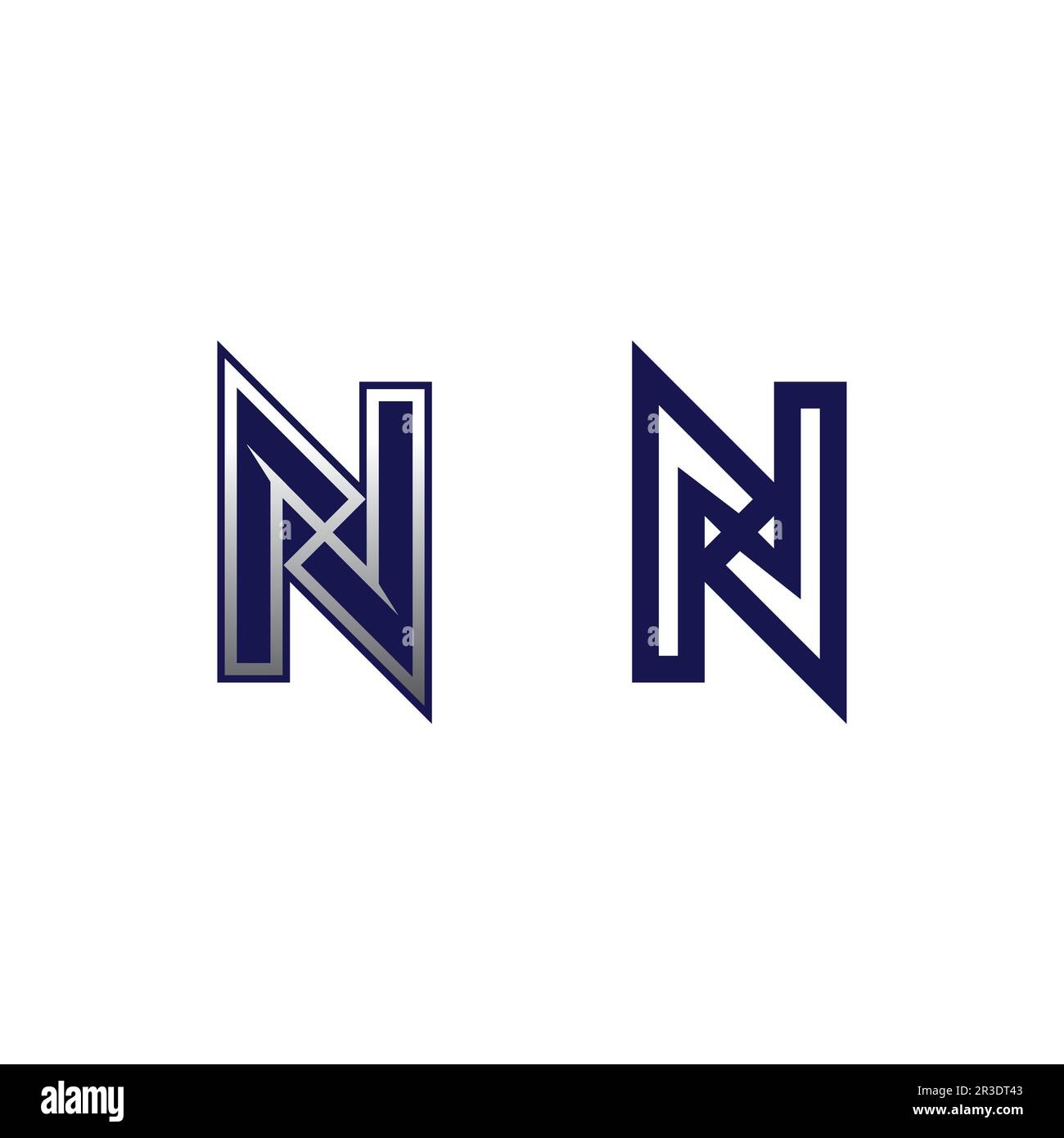 N letter and logo font company logo business and letter initial N ...