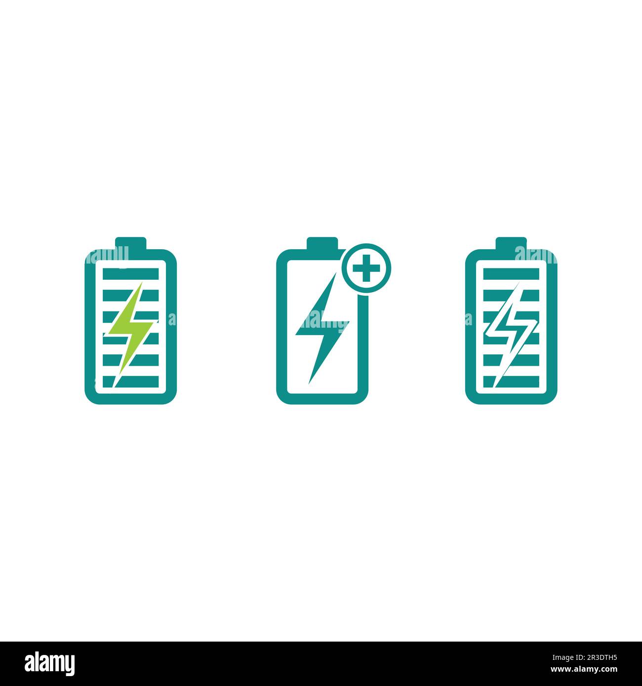 Battery icon and charging, charge indicator Vector logo design level ...