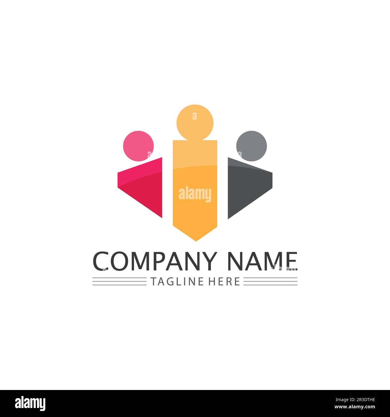 People logo, Team, Succes people work, Group and Community, Group ...