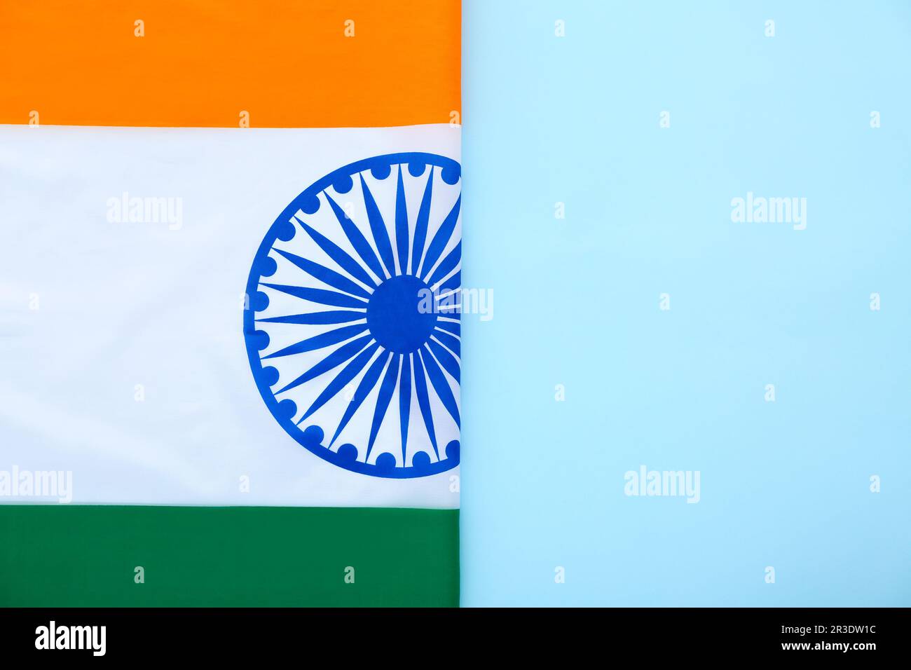 National flag of India on blue background Stock Photo - Alamy