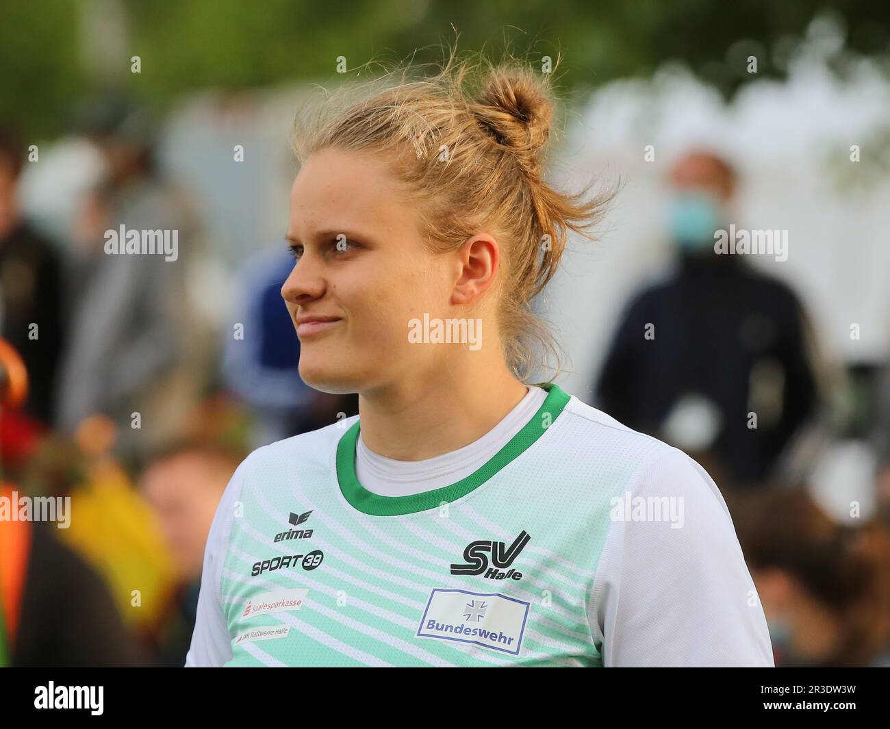 German shot putter Sarah Gambetta SV Halle at SchÃ¶nebeck Solecup 2021 ...