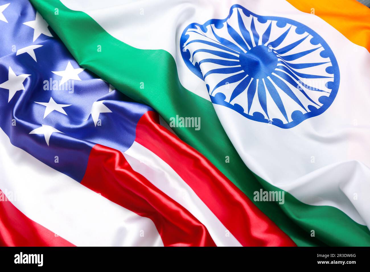 Flags of India and USA as background Stock Photo - Alamy