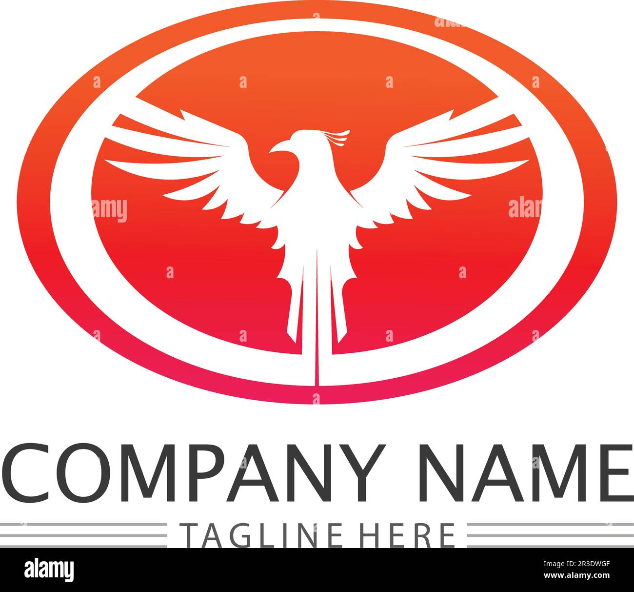 phoenix bird symbol and logo design vector illustration Stock Vector ...