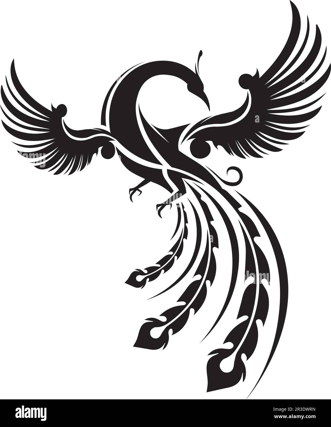 Tribal Phoenix Bird Logos
