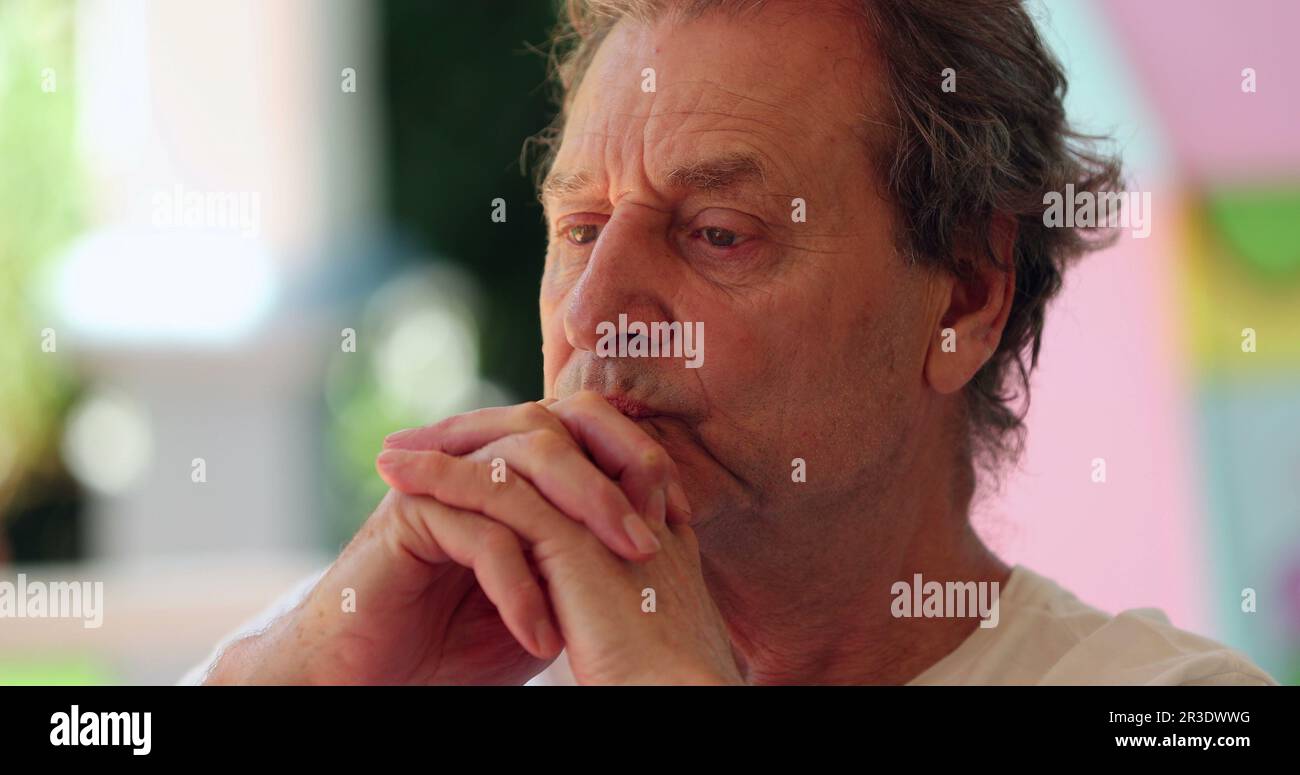 Happy older man surprised reaction, senior person face reacting to good ...