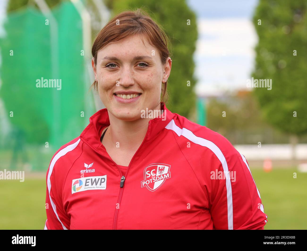 German discus thrower Kristin Pudenz SC Potsdam at the SchÃ¶nebeck ...