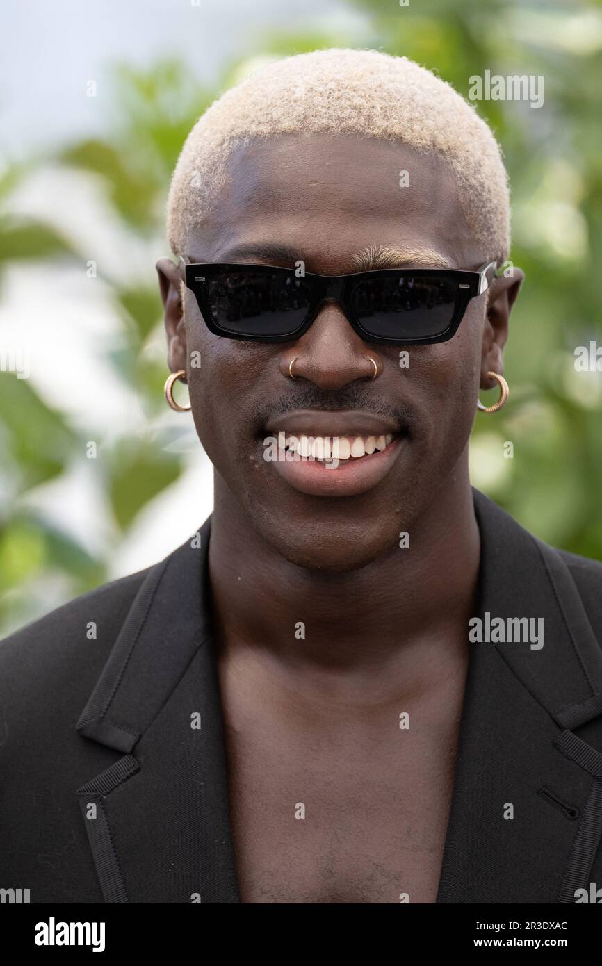 Cannes, France. 23rd May, 2023. Moses Sumney attends The Idol photocall ...