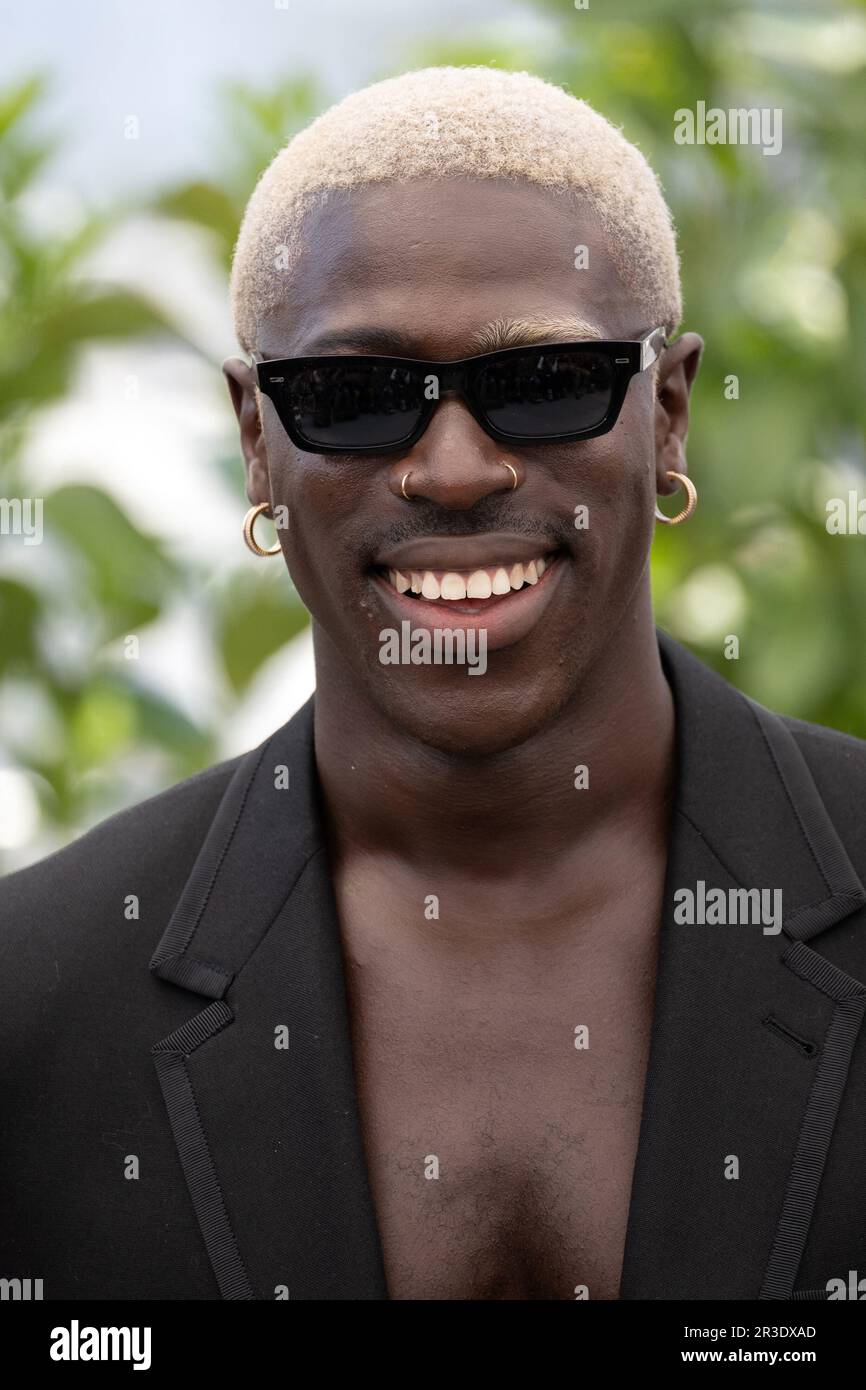 Cannes, France. 23rd May, 2023. Moses Sumney attends The Idol photocall ...