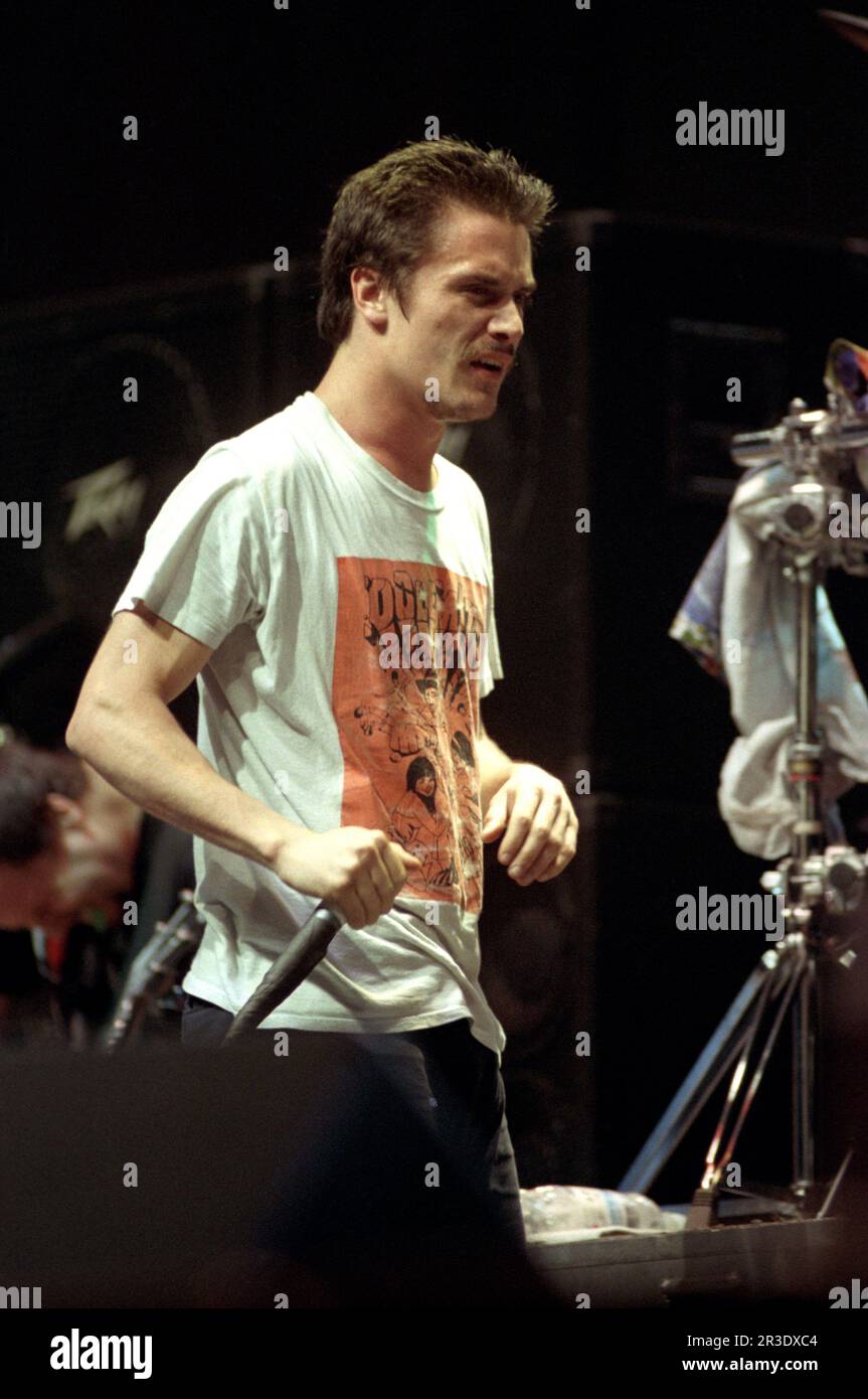 Italy Milan, 1995-06-09:Mike Patton singer of the Faith No More during ...