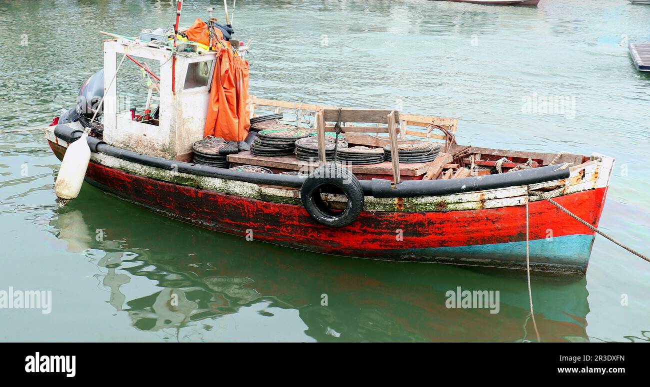 Rustic fishing boat hi-res stock photography and images - Alamy