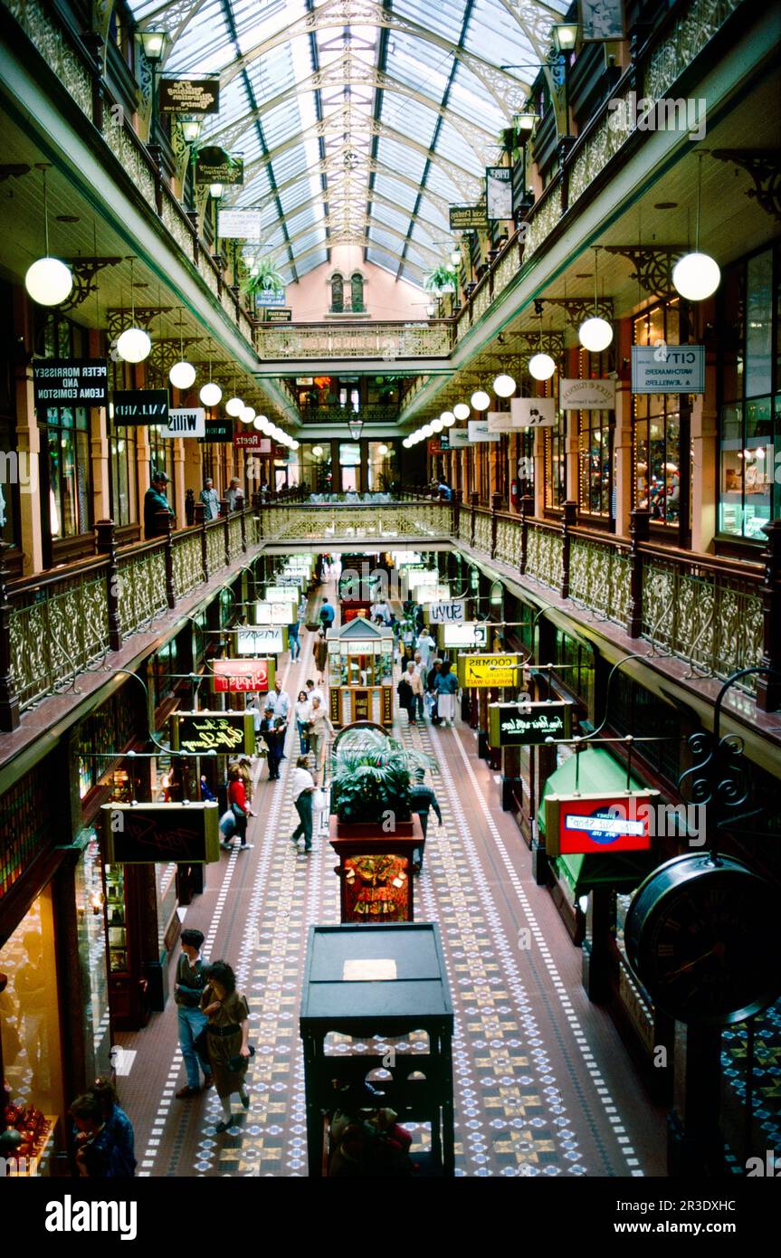 Queen Victoria Shopping Mall, Sydney, Australia (1987 Stock Photo - Alamy