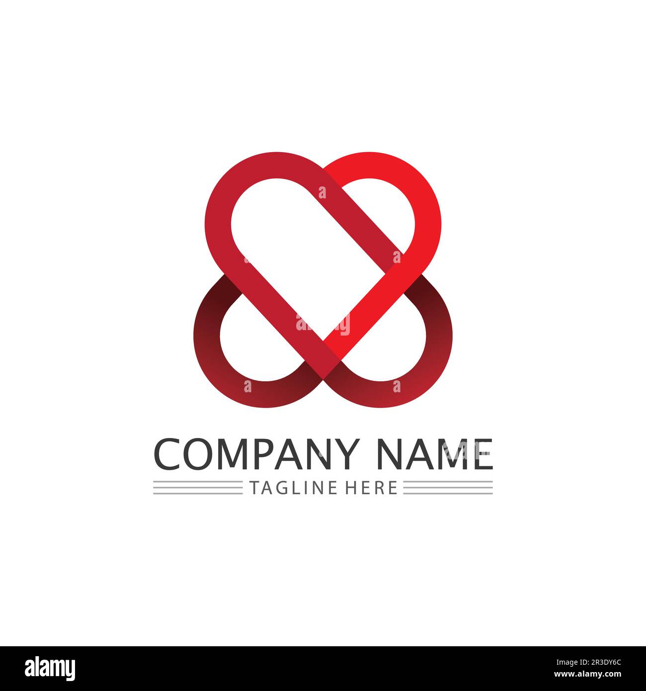Heart logo and Beauty Love Vector icon valentine and romantic ...
