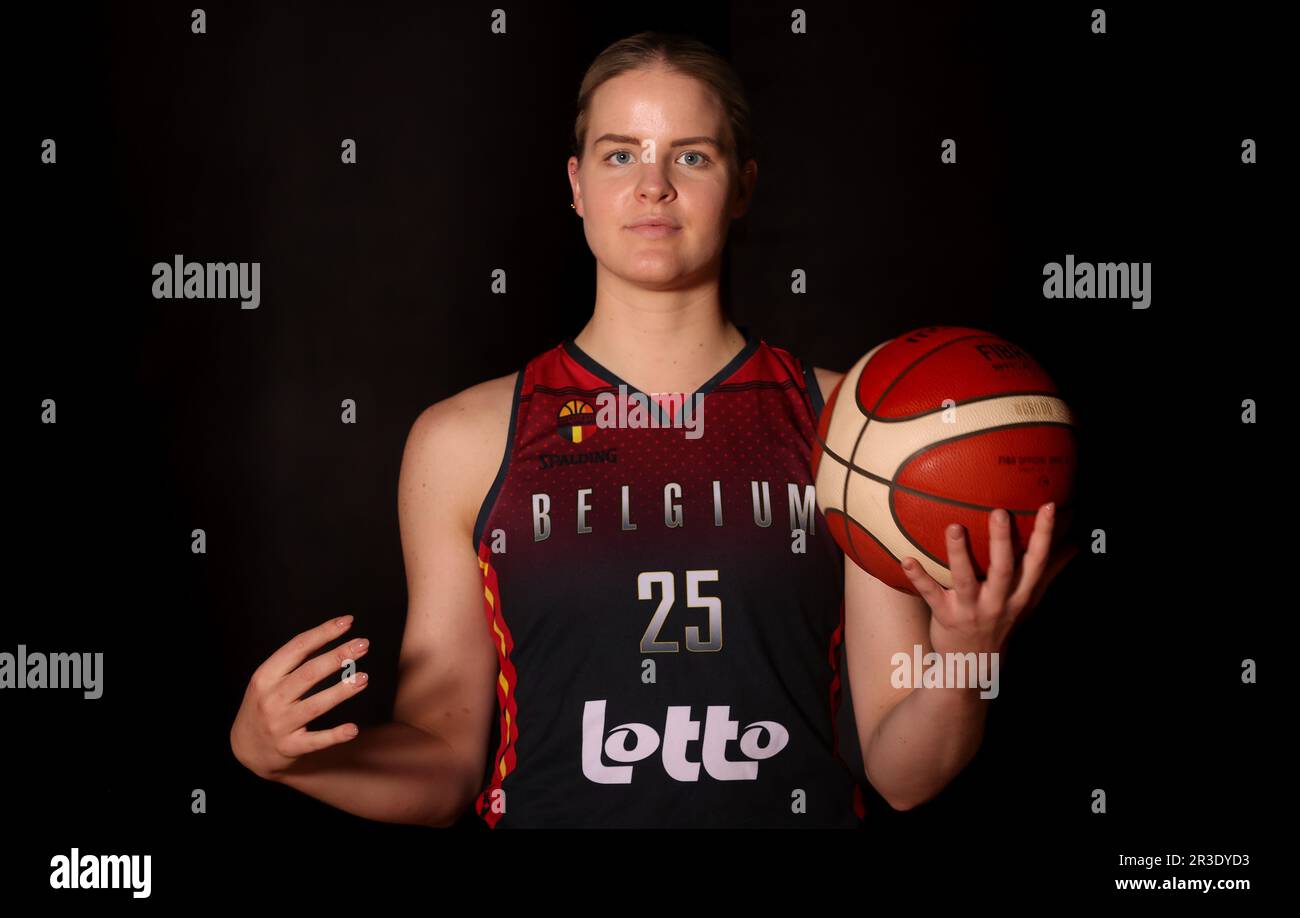 Wilrijk, Belgium. 23rd May, 2023. Belgium's Becky Massey poses for the ...